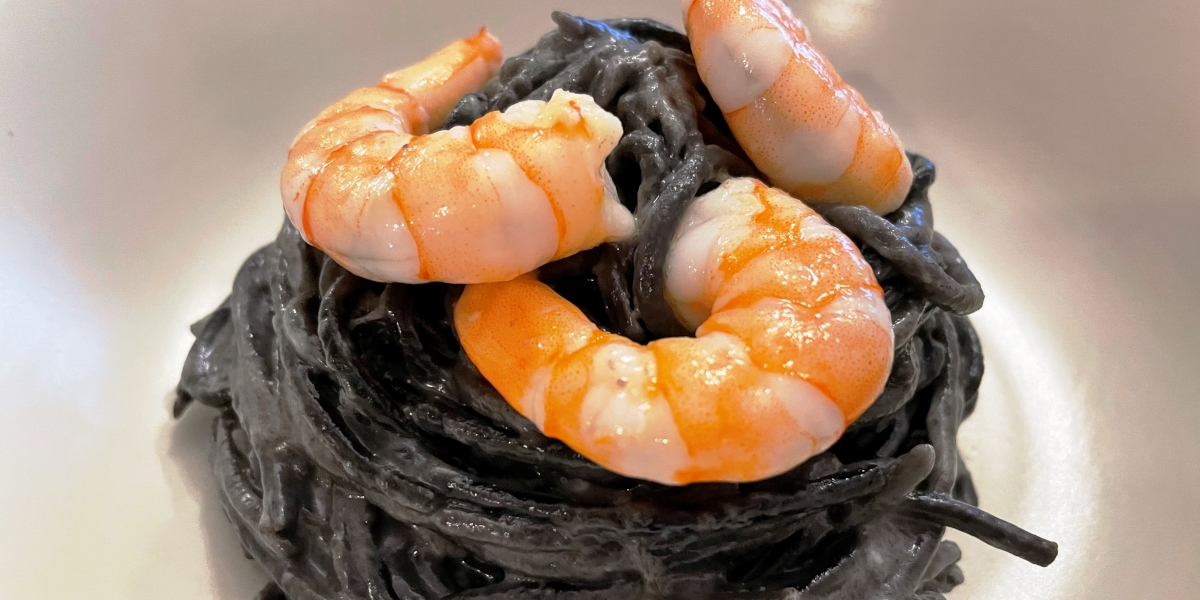 Squid Ink Pasta Sauce Squid Ink Garganelli In A Vodka Tomato Creamy